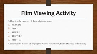 Lesson 2 SACRED MUSIC (liturgical and devotional music) Revised 2018 | PPTX
