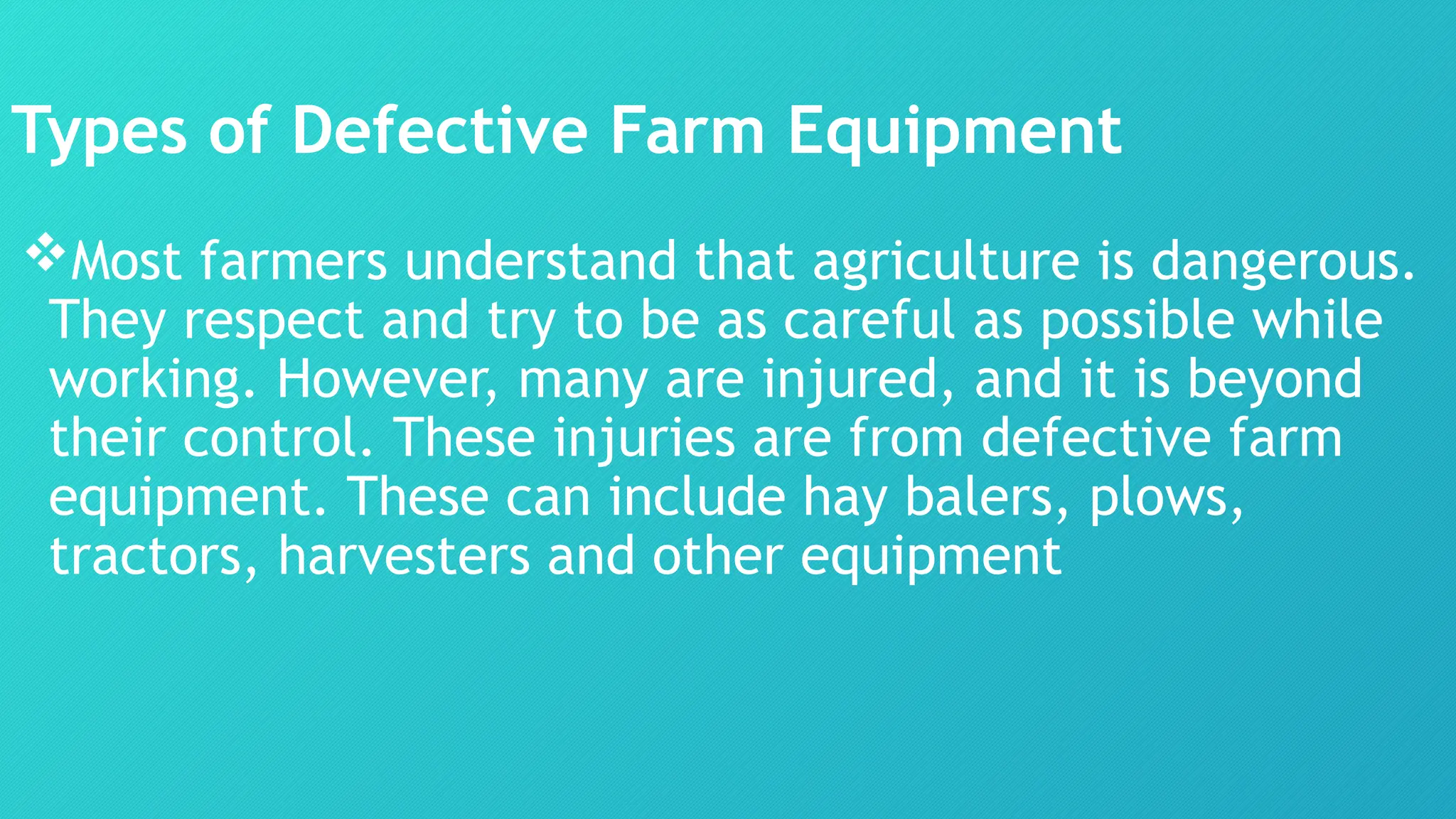 Lesson 2 Sharpening Tools (Dangers of Farm Tools - Agricrop Production ...