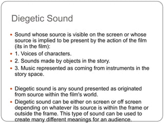 Lesson 2 sound in film and tv | PPTX | Soundtracks, TV and Showtunes ...