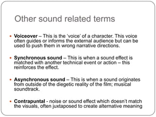 Lesson 2 sound in film and tv | PPTX | Soundtracks, TV and Showtunes ...