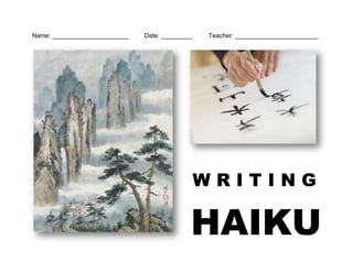 Writing Haiku | PDF