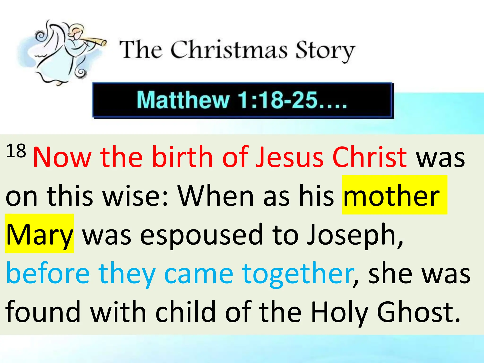 Lesson 2; The Birth of King Jesus (Matthew 1;18-25) | PPTX