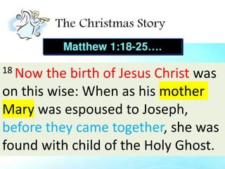 Lesson 2; The Birth of King Jesus (Matthew 1;18-25) | PPTX