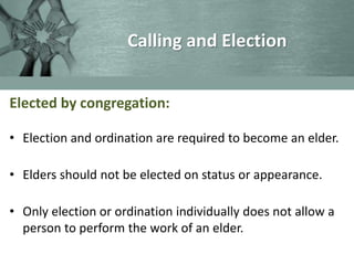 Lesson 2 The Elder's Call and Qualification.ppt