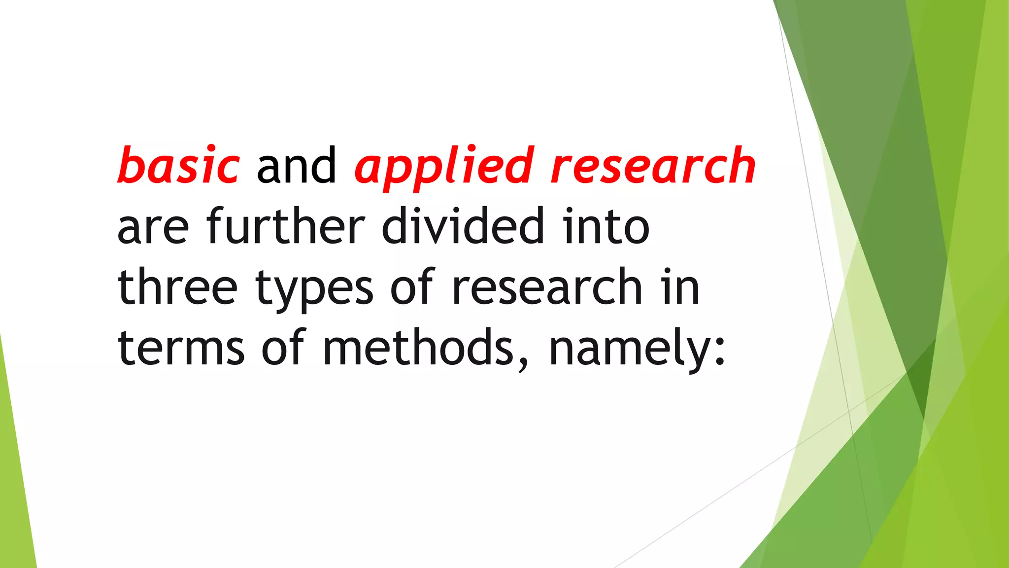 Types of Research | PDF