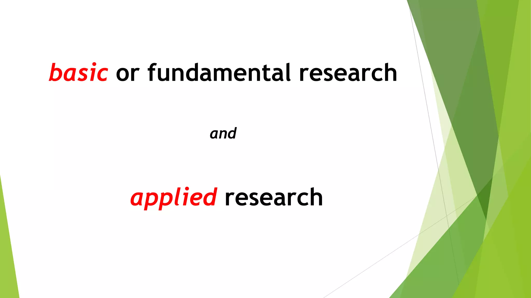 Types of Research | PDF
