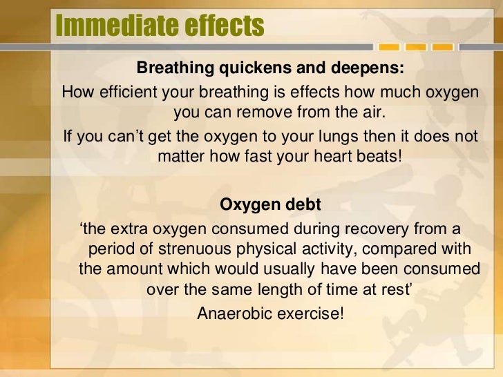 1.2.3 Lesson 2 - immediate and long term effects