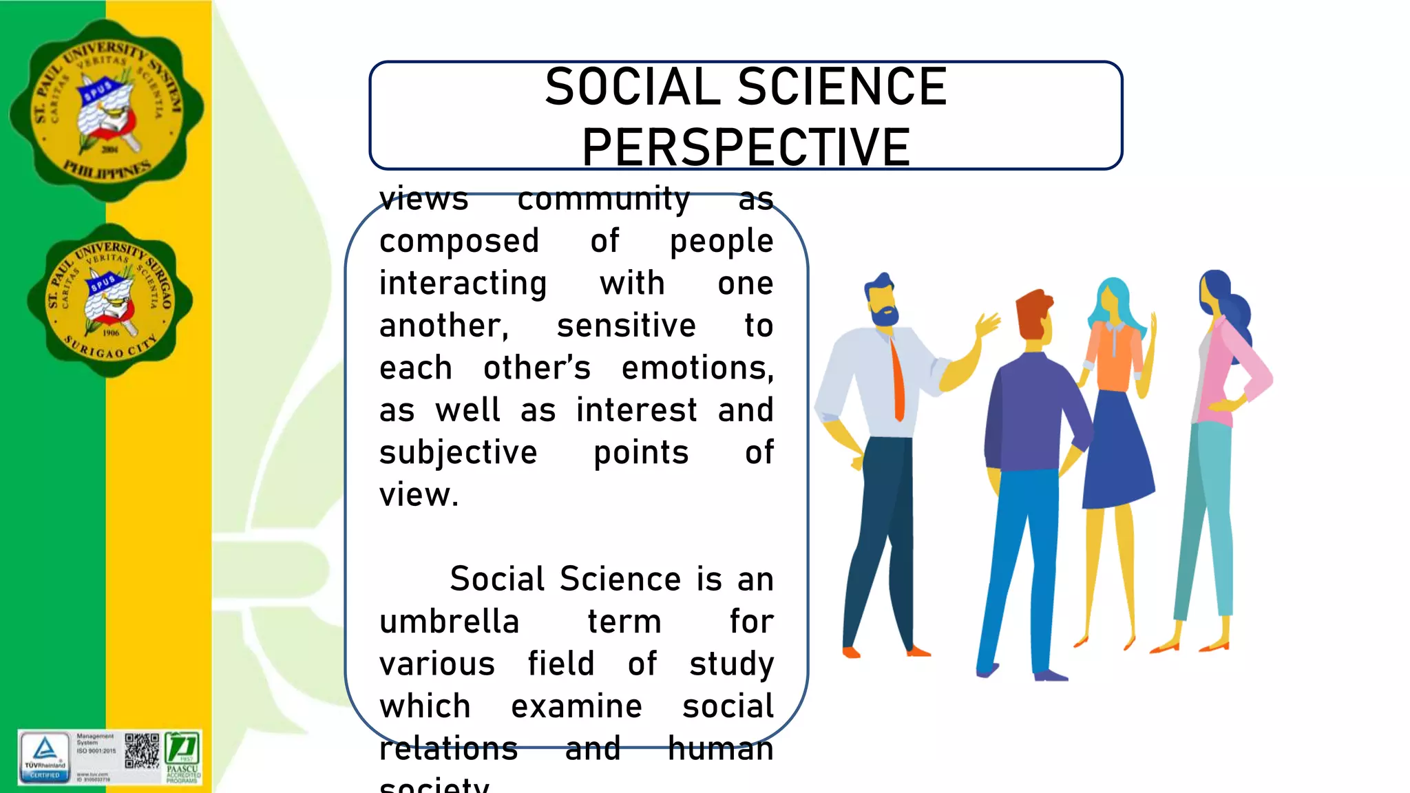 Various Perspectives in Community | PPTX