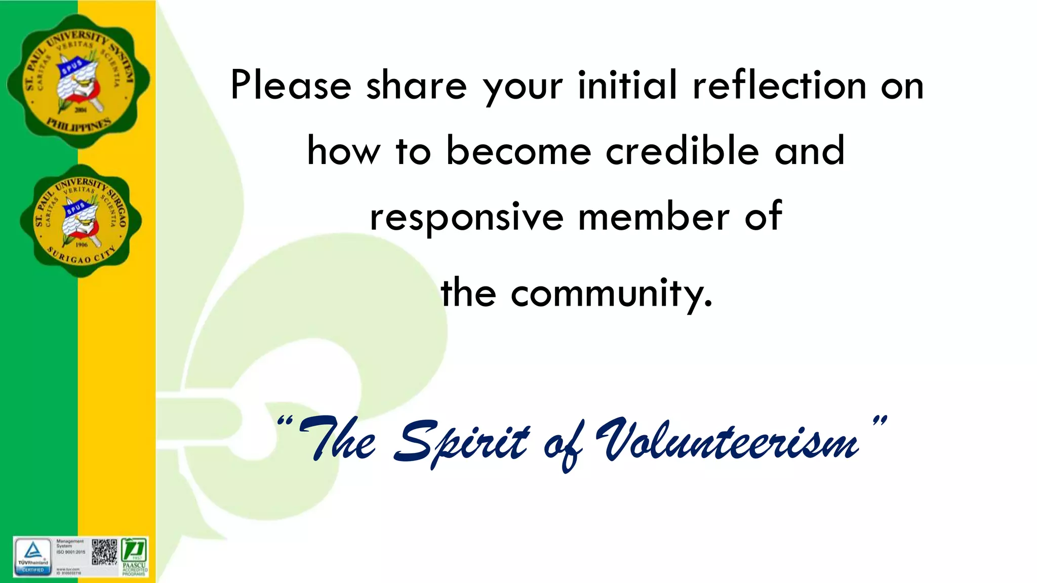 Various Perspectives in Community | PPTX