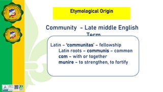 Various Perspectives in Community | PPTX