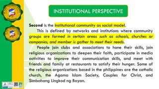 Various Perspectives in Community | PPTX