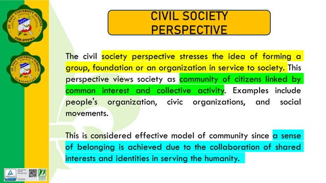 Various Perspectives in Community | PPTX | Science