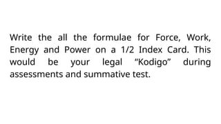 Grade 8 Science Lesson 2_ Work, Energy, Power.pptx