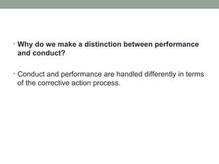 Performance & conduct | PPT