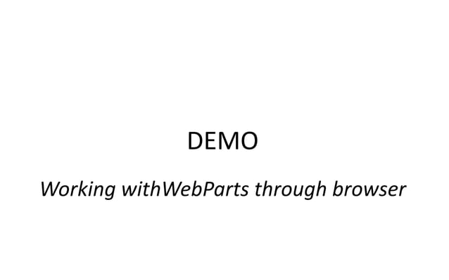 SharePoint Development (Lesson 3) | PPTX