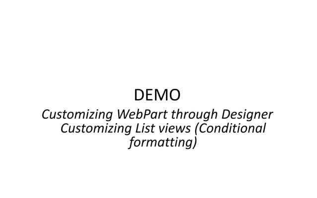 SharePoint Development (Lesson 3) | PPTX