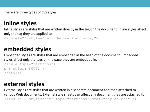 Lesson 3 - HTML & CSS Part 2 | PPT