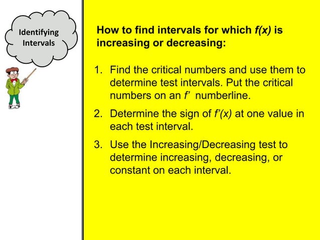 Lesson 3.3 First Derivative Information | PPTX