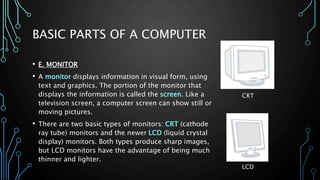 Lesson 3.0 basic parts and functions of computer | PPTX