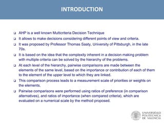 AHP fundamentals | PPTX