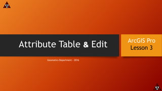 ArcGIS Lesson 3 | PDF