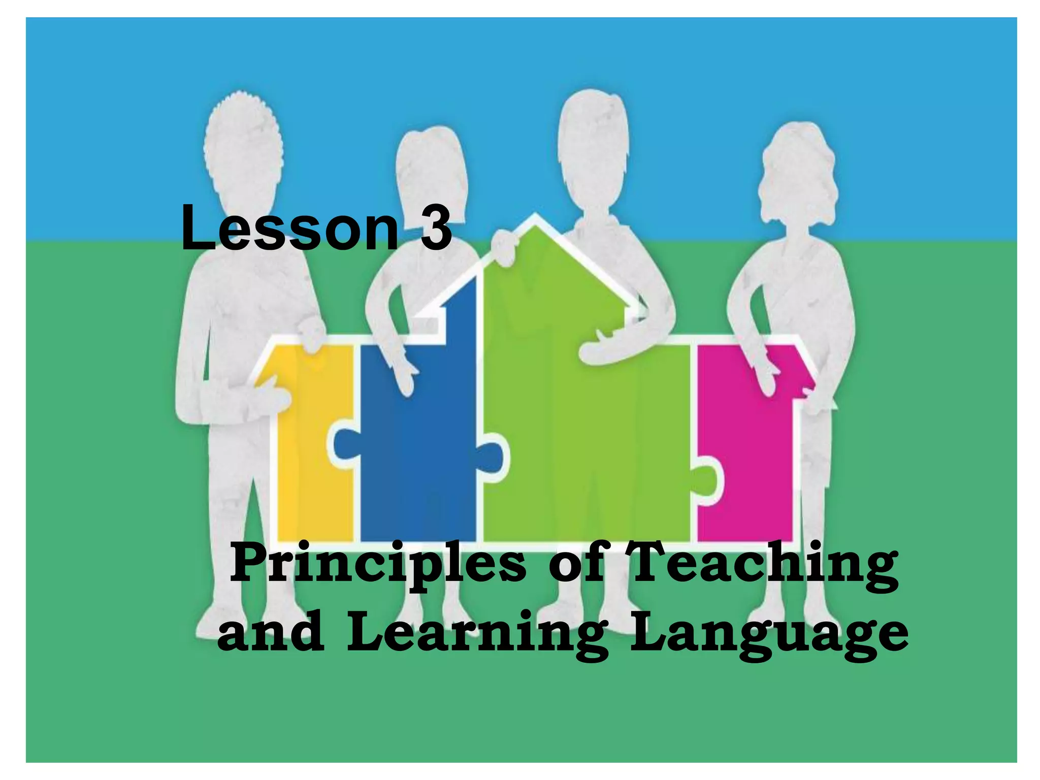 Lesson 3: Principles of Teaching and Learning Language | PPTX