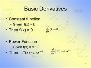 Lesson3.2 a basicdifferentiationrules | PPT