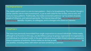 Worksheet: Plagiarism and MLA Exercise | PPT