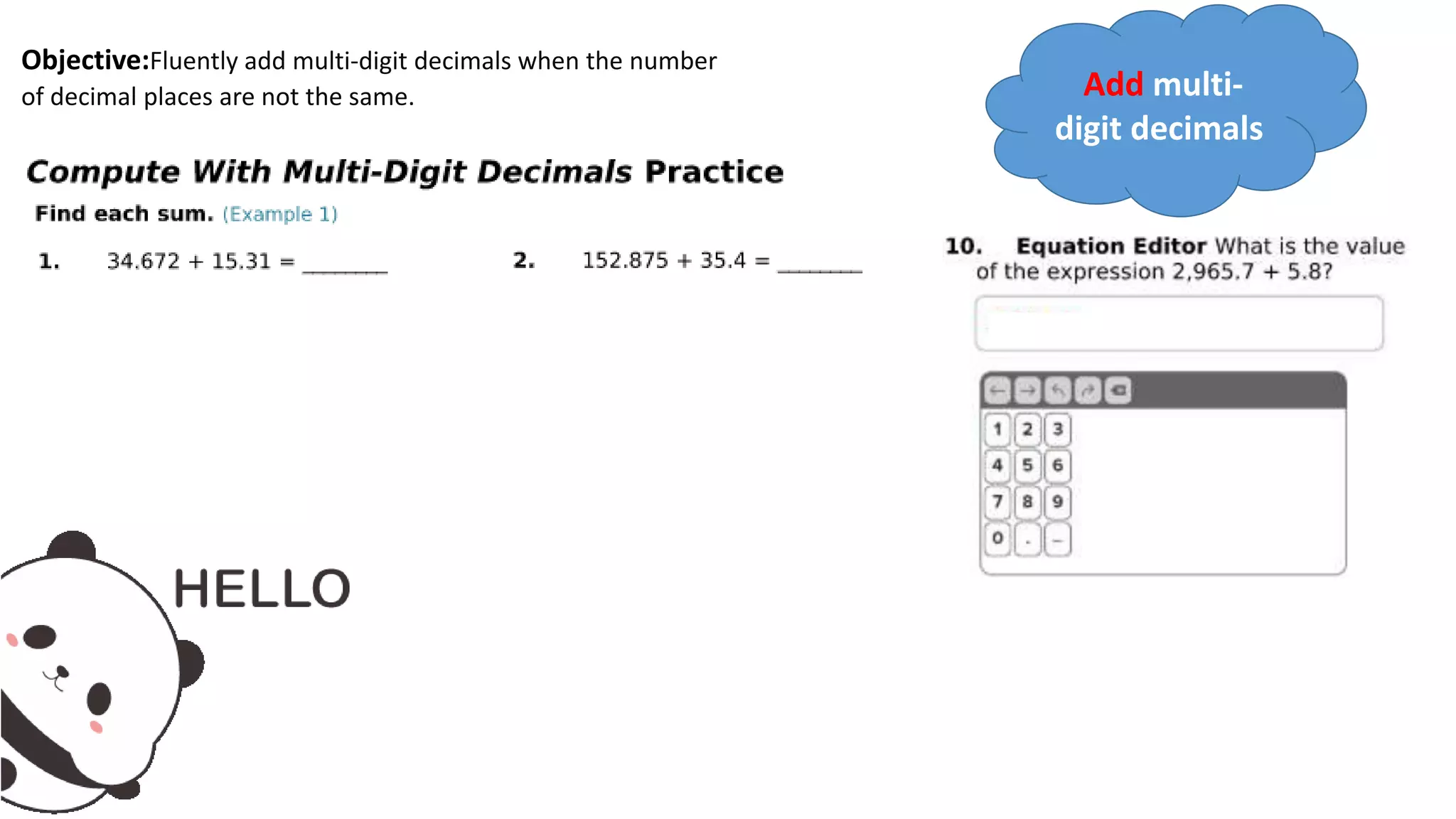 Lesson 3.2 compute with multi digit decimals | PPTX