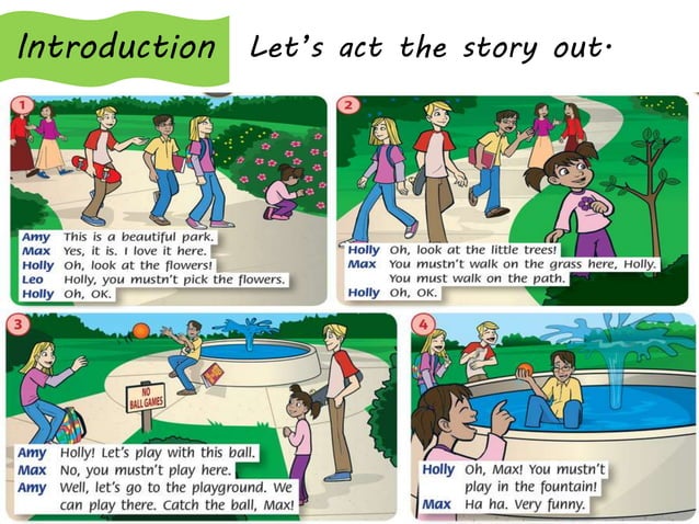 must or mustn't - modal verbs - class rules | PPTX