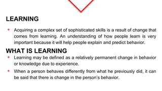 LEARNING, PERCEPTION AND ATTRIBUTION | PPT