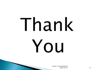 Lesson 3.6 (ten social) | PPT