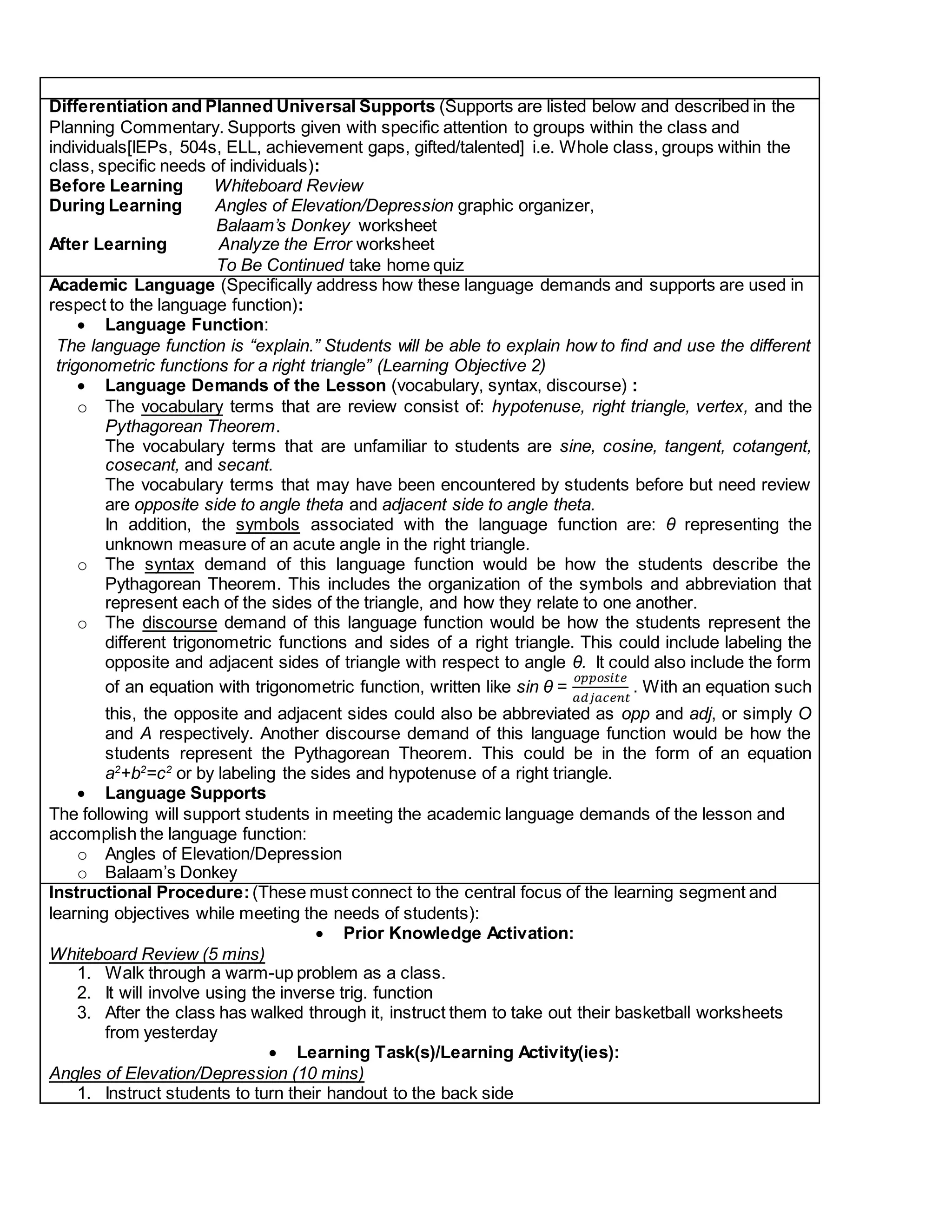 Balaam & Trigonometry | DOCX