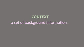 CONTEXT OF ART | PPT
