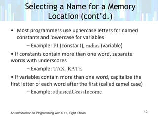 Lesson 3.1 variables and constant | PDF