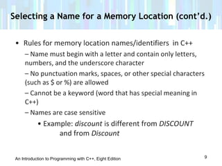 Lesson 3.1 variables and constant | PDF
