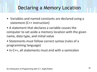 Lesson 3.2 data types for memory location | PDF