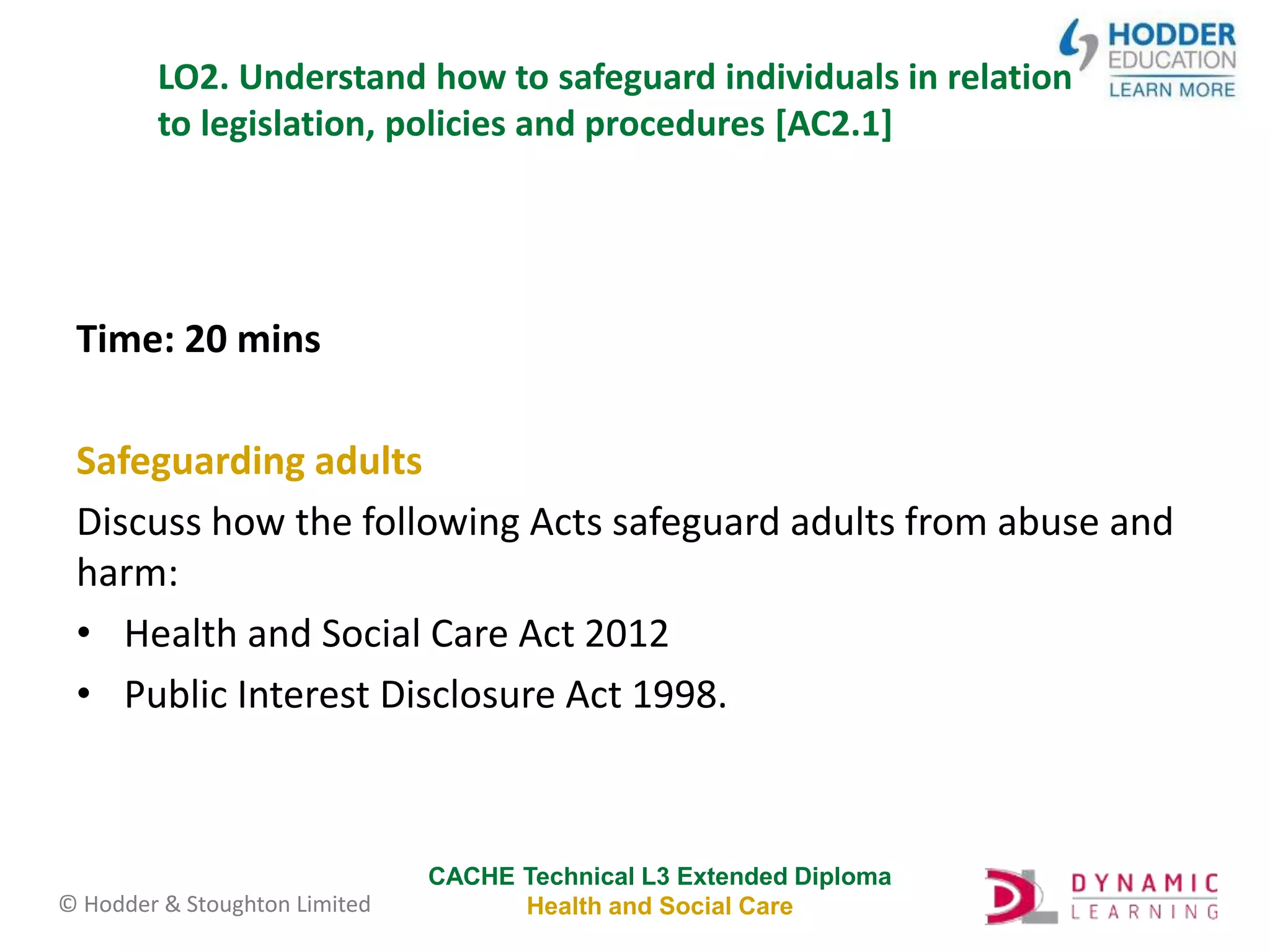 Lesson 3 Safeguarding | PPTX