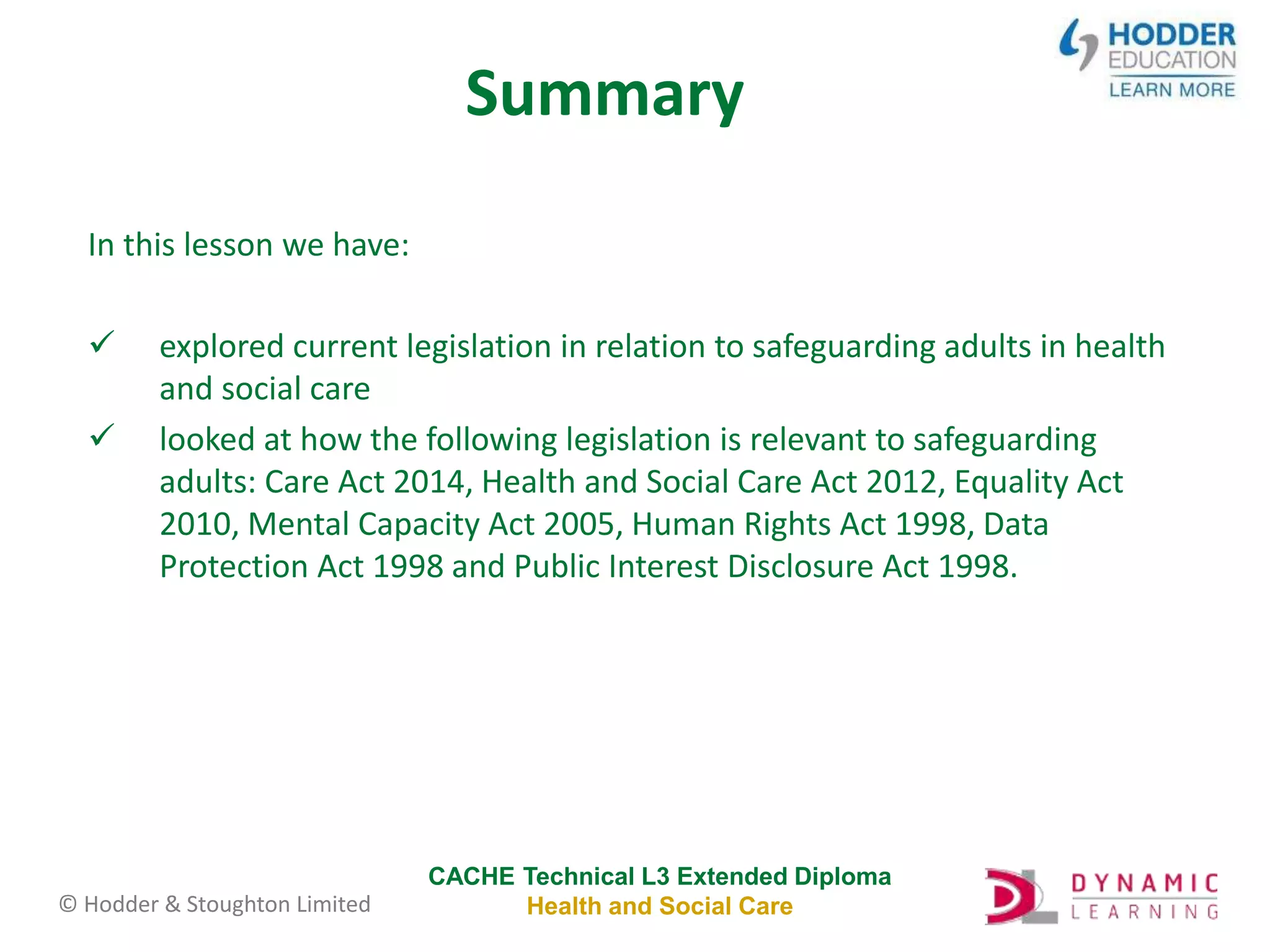 Lesson 3 Safeguarding | PPTX