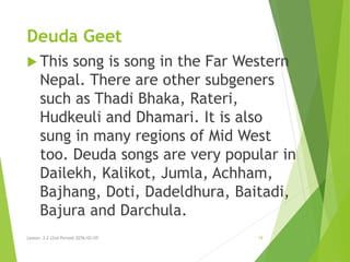 Lesson 3.4 (ten social) Nepali Folk Dances and Classical Dances | PPTX