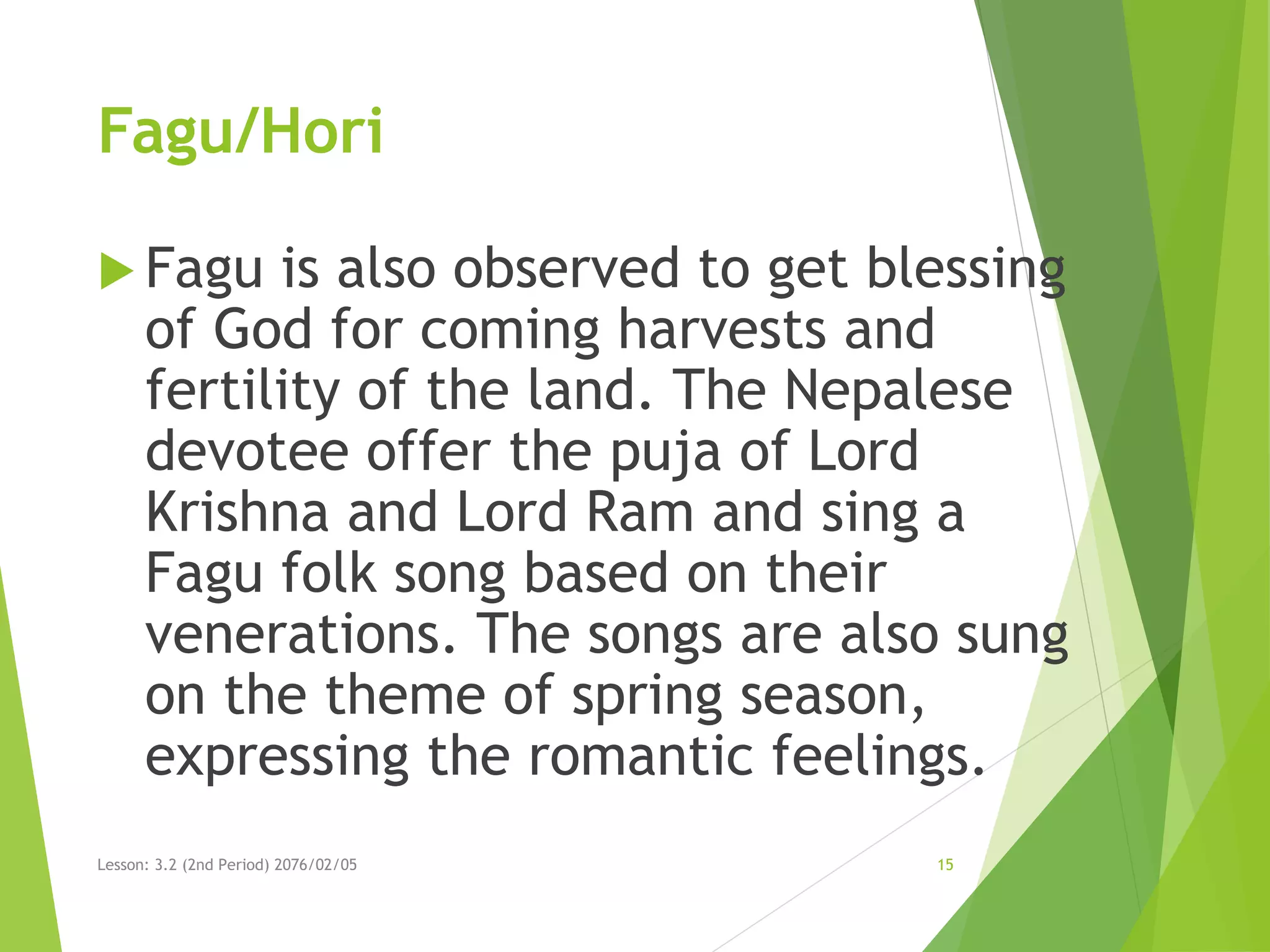 Lesson 3.2 (ten social) Nepali Folk Songs | PPTX