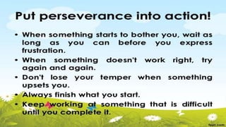 Lesson 3. Perserverance | PPTX