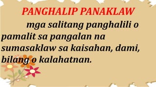 PANGHALIP PANAKLAW | PPTX