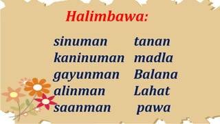 PANGHALIP PANAKLAW | PPTX