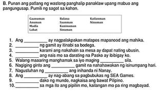 PANGHALIP PANAKLAW | PPT