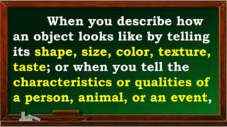 Adjectives | PPTX