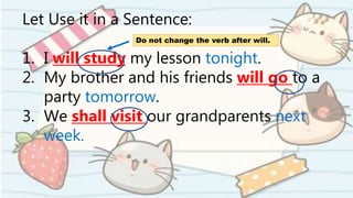 Future Tense of the Verb | PPTX