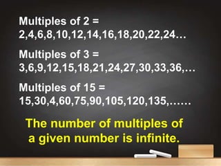 Multiples and Common Multiples | PPTX