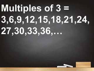 Multiples and Common Multiples | PPTX