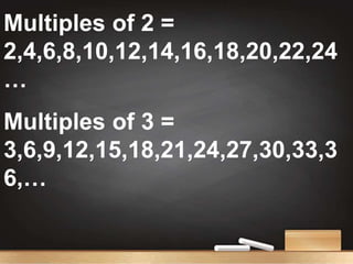 Multiples and Common Multiples | PPTX